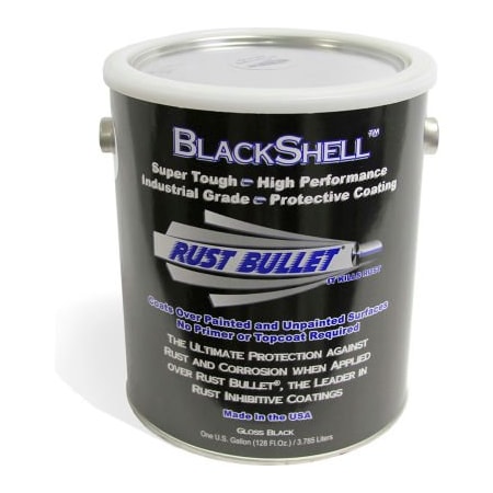 Rust Bullet Llc Rust Bullet BlackShell Protective Coating and Topcoat Gallon Can BSG | Zoro
